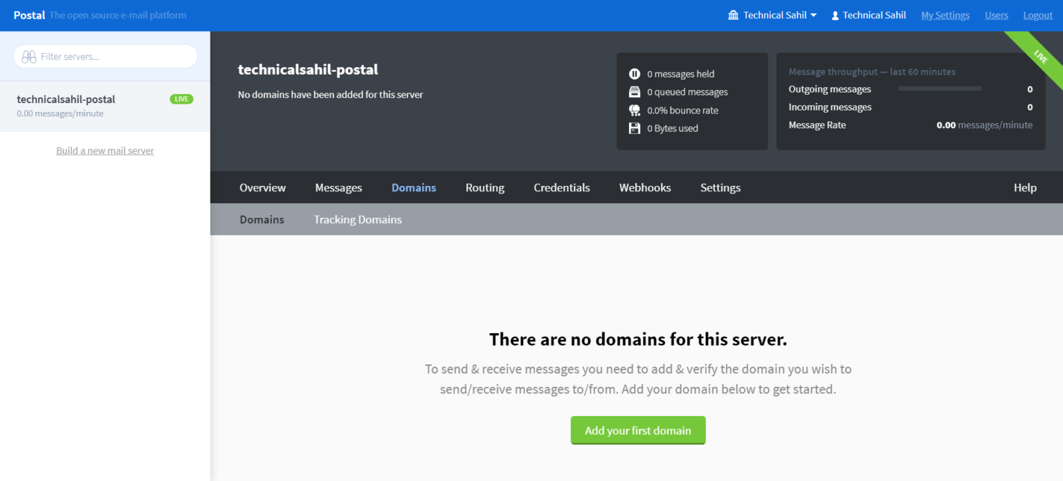 How to Install Postal Mail Server on Ubuntu 20.04 - TECHNICAL SAHIL